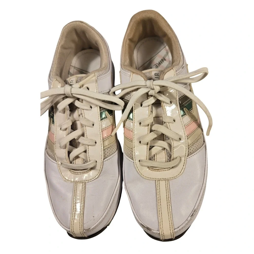 Nike | Shoes | Nike Air Brassie Womens Golf Shoes White Pink Green ...